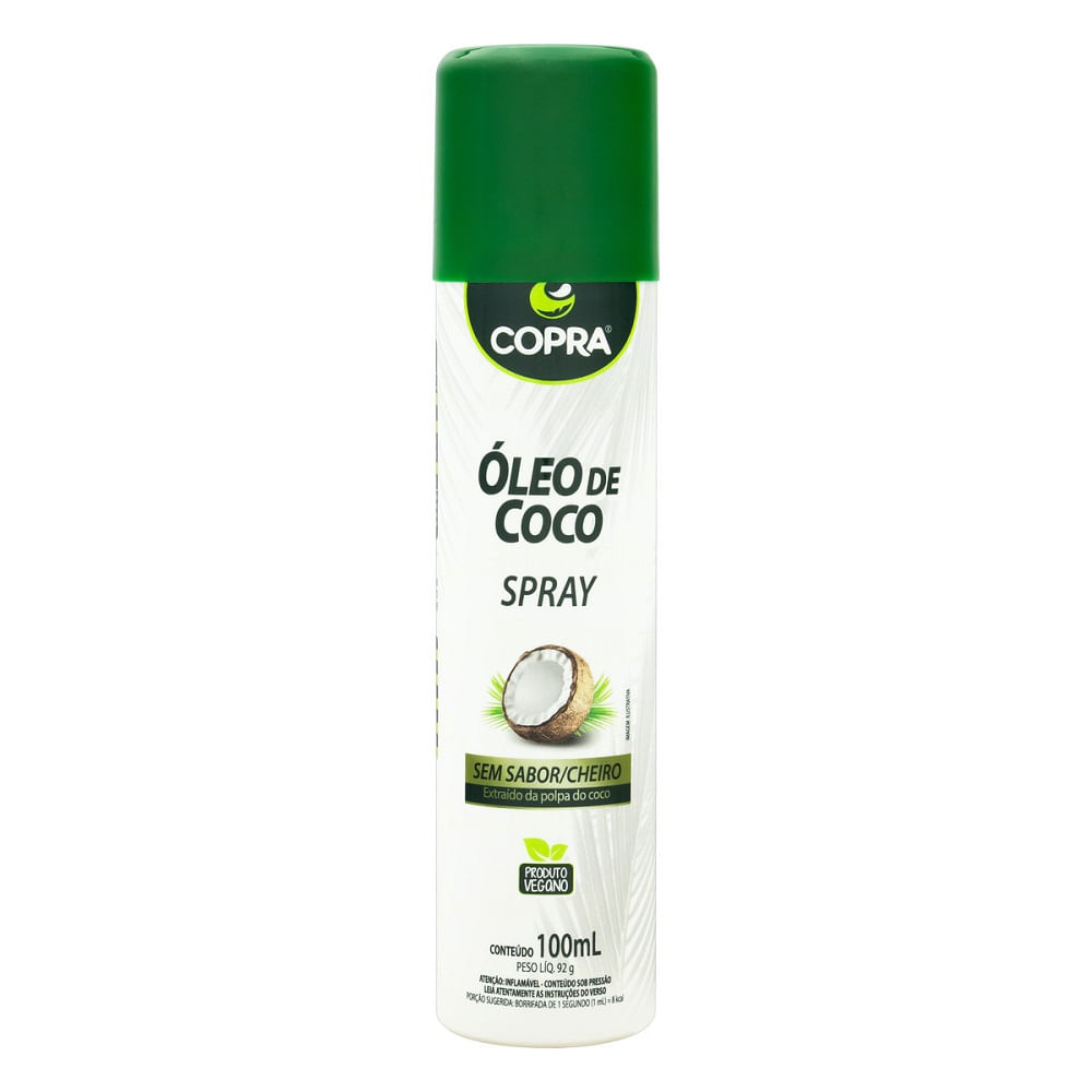Óleo de Coco Sem Sabor Spray Copra 100ml - Zona Sul
