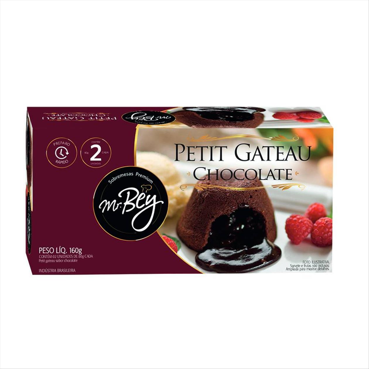 Petit Gateau Mr.Bey Chocolate Caixa 160g - Zona Sul