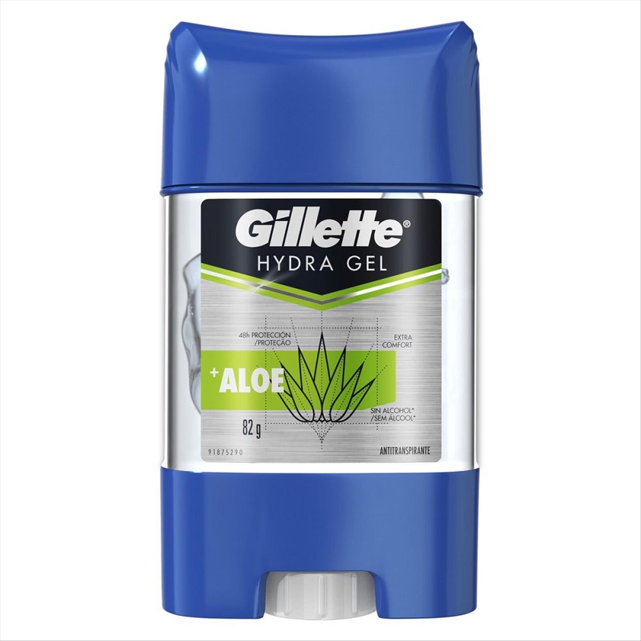 Desodorante Antitranspirante Gel Aloe Gillette Hydra Gel 82g - Zona Sul
