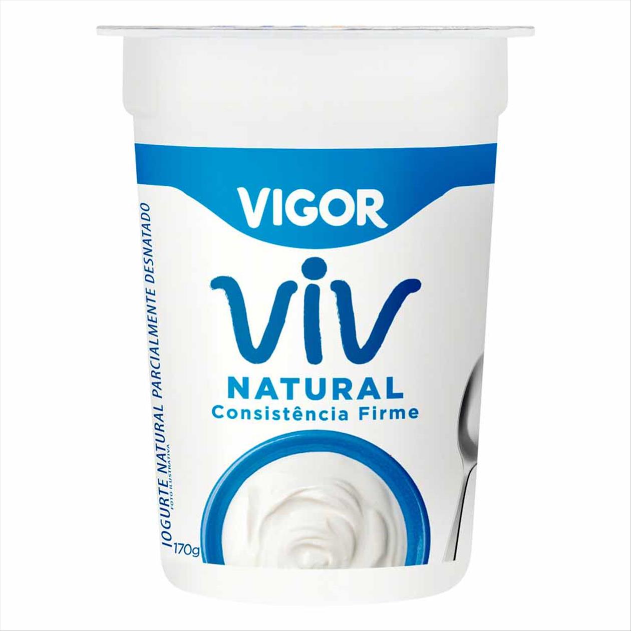 Iogurte Natural Vigor Viv Tradicional Copo 170g - Zona Sul
