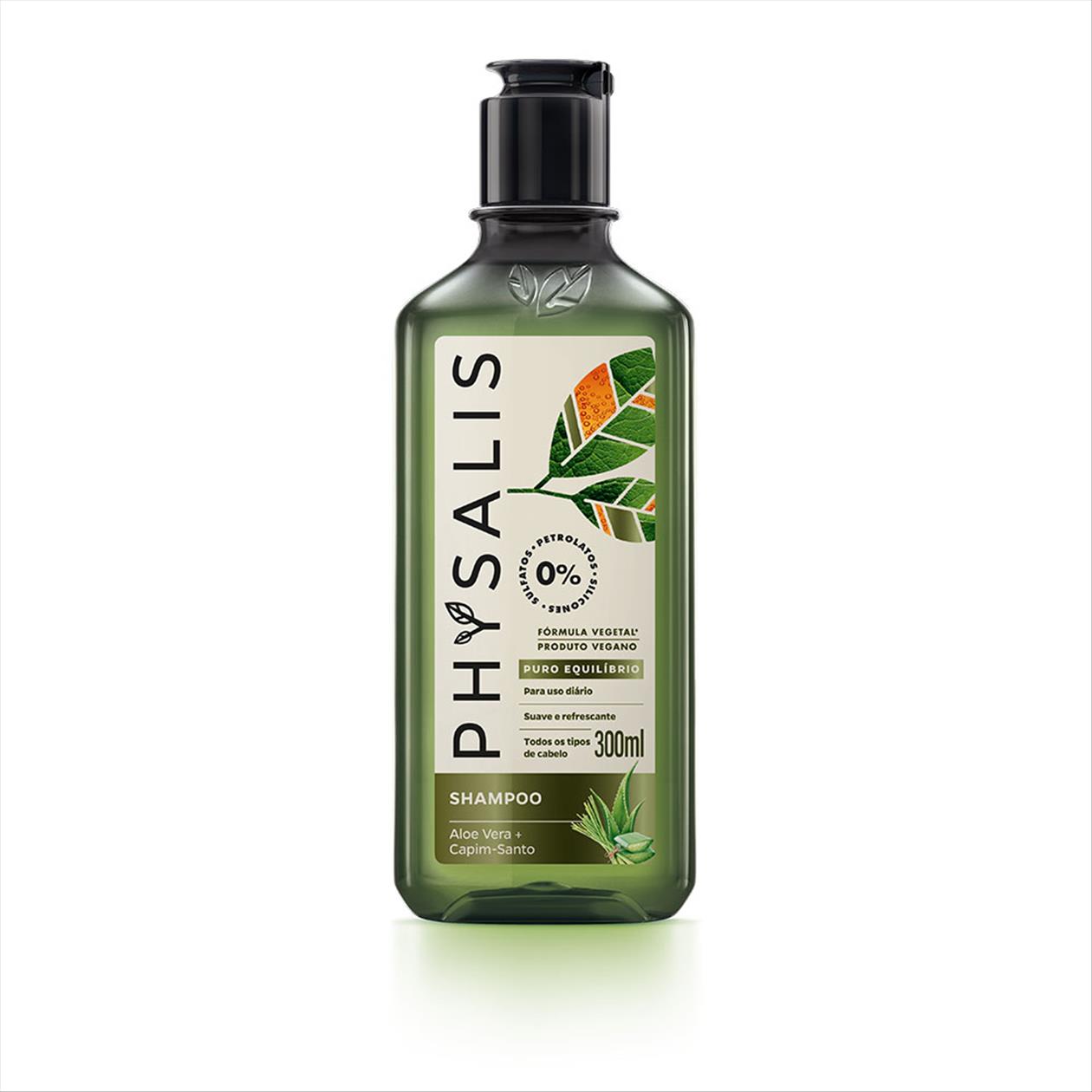 Shampoo Vegano Physalis Puro Equlíbrio 300ml - Zona Sul
