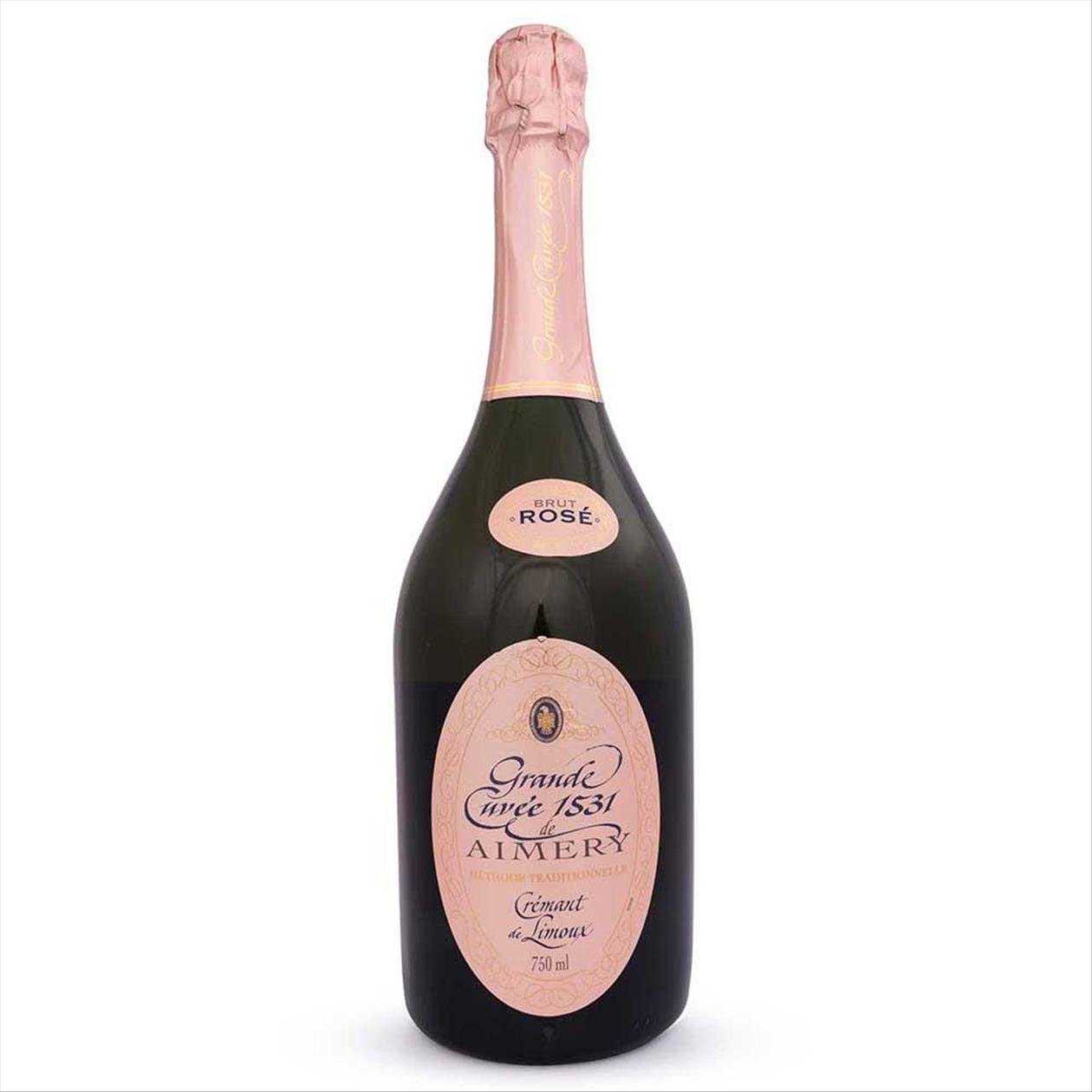 Crémant Rosé Brut Francês Grande Cuvée Aimery 1531garrafa 750ml - Zona Sul