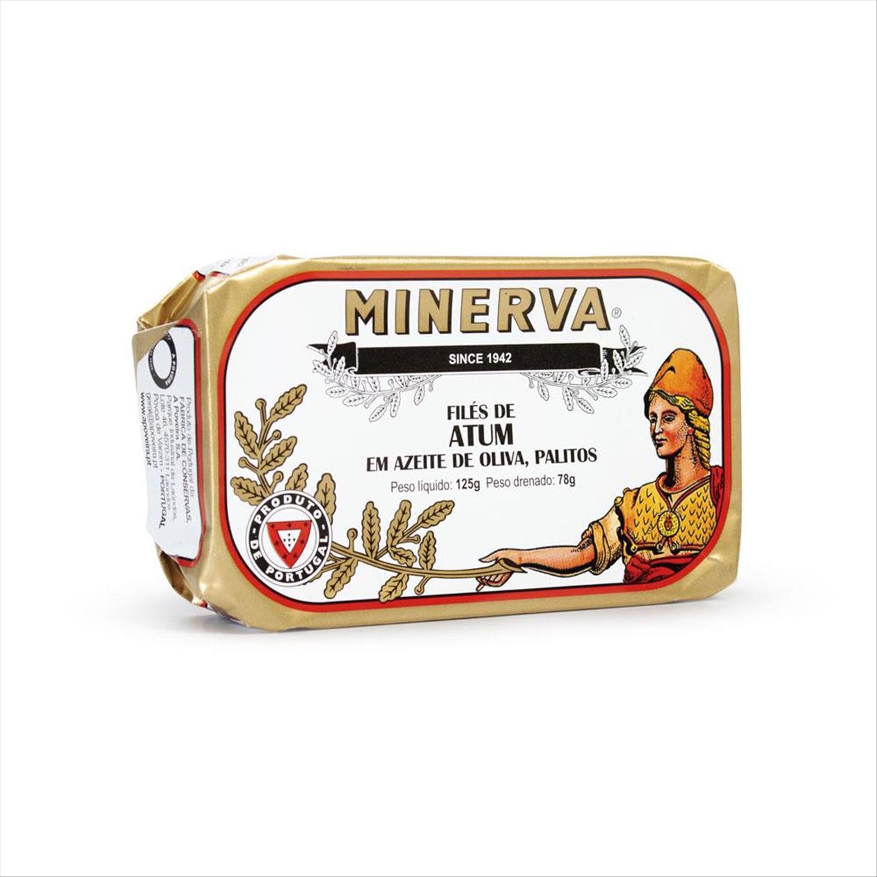 Atum Português Em Filés Ao Azeite Minerva Lata 125g - Zona Sul