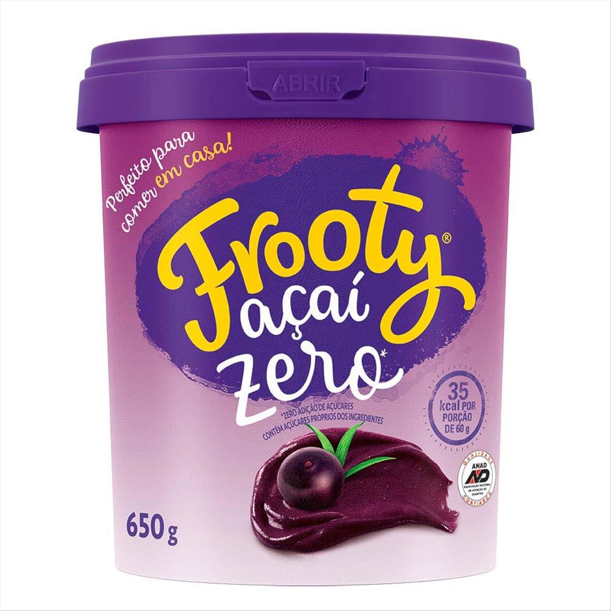 Açaí Frooty Original Zero Adição de Açúcares 650g - Zona Sul