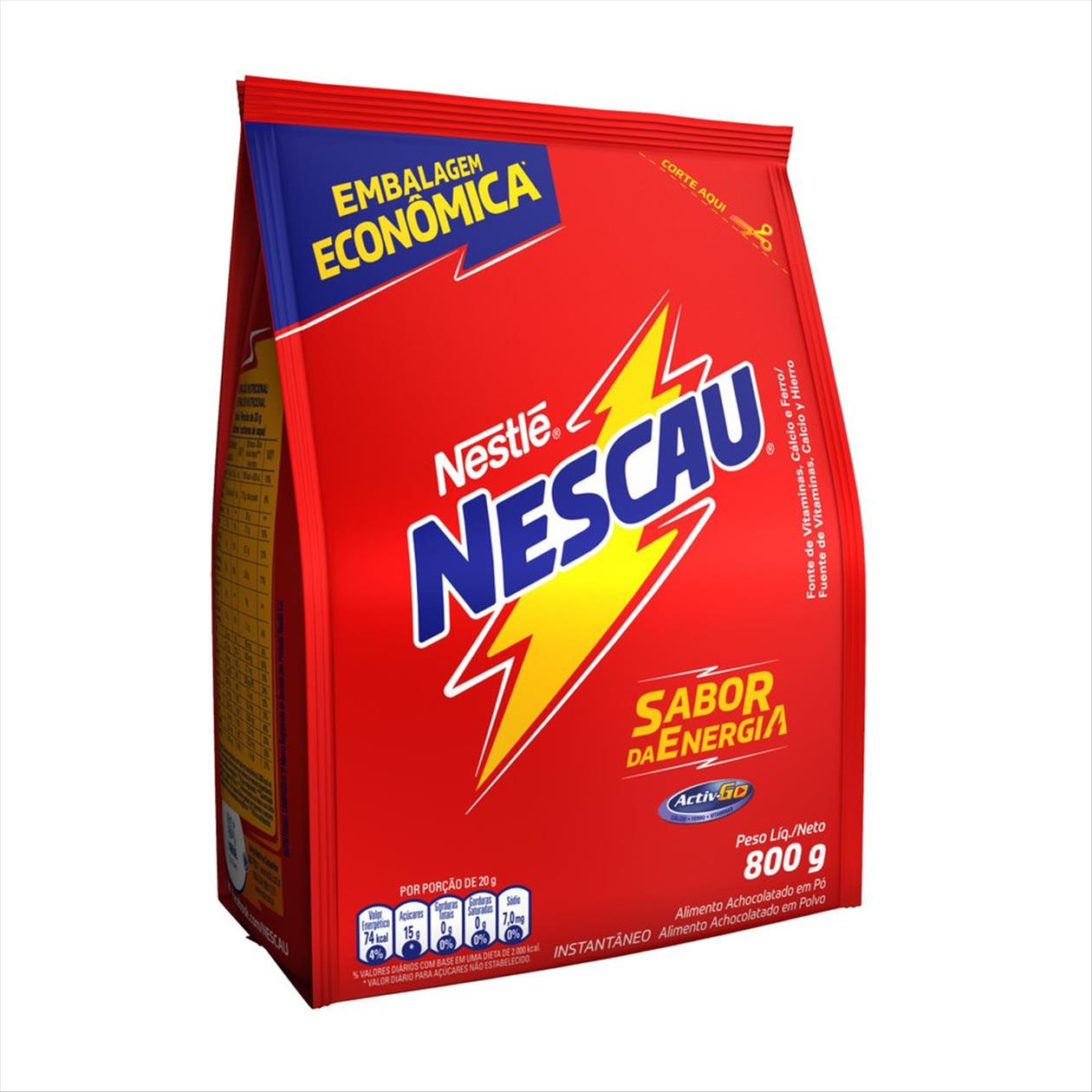 Achocolatado Em Pó Nescau Sachê 800g - Zona Sul