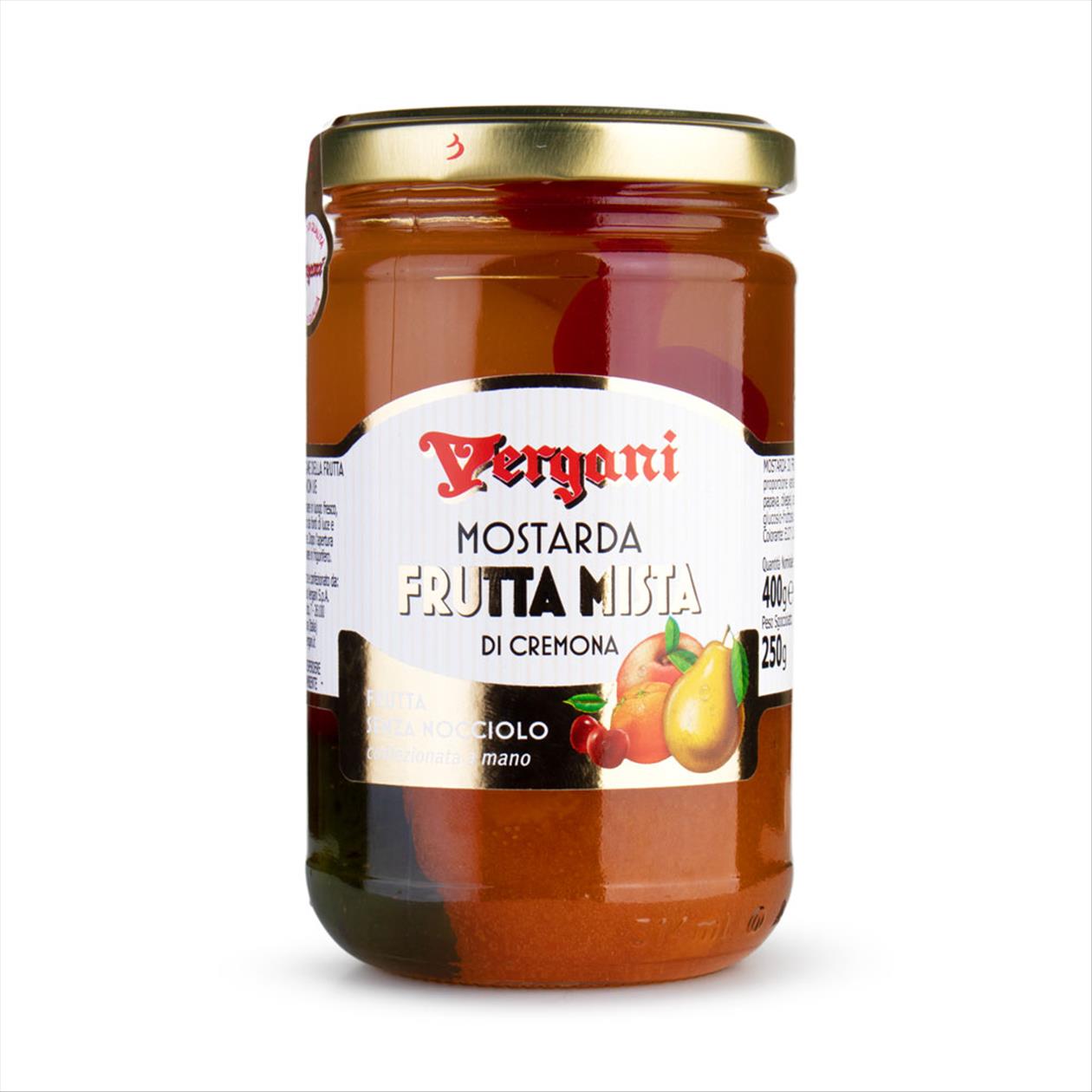 Mostarda Italiana Vergani Mix de Frutas Vidro 400g - Zona Sul