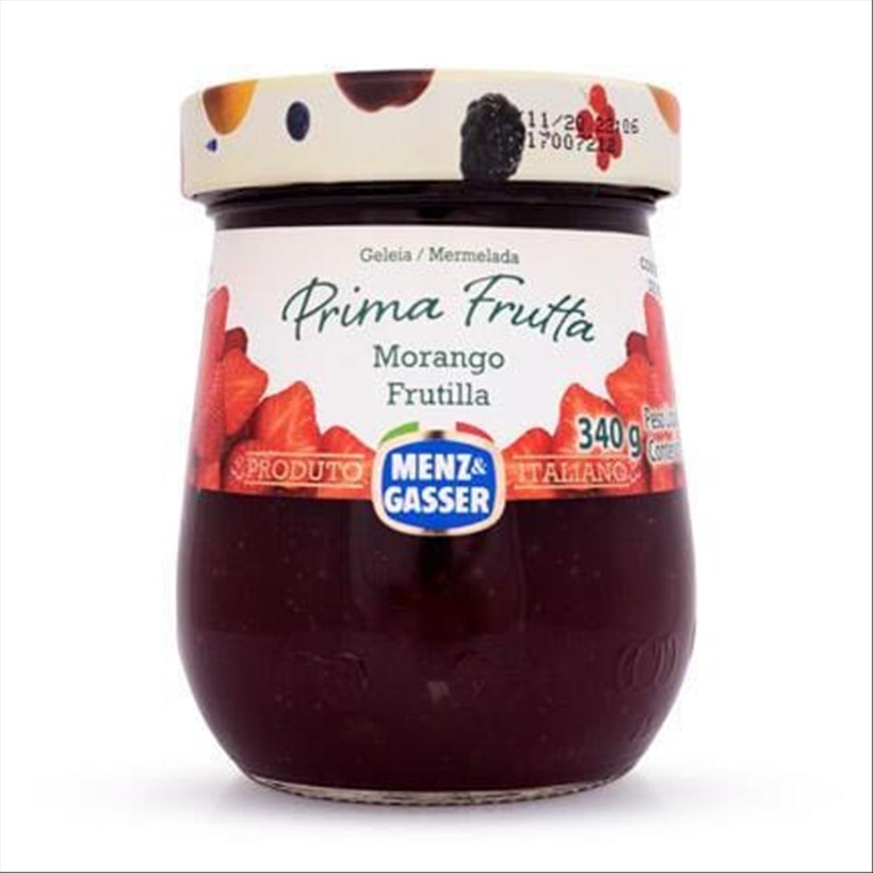 Geleia Menz & Gasser Prima Frutta Morango Vidro 340g - Zona Sul