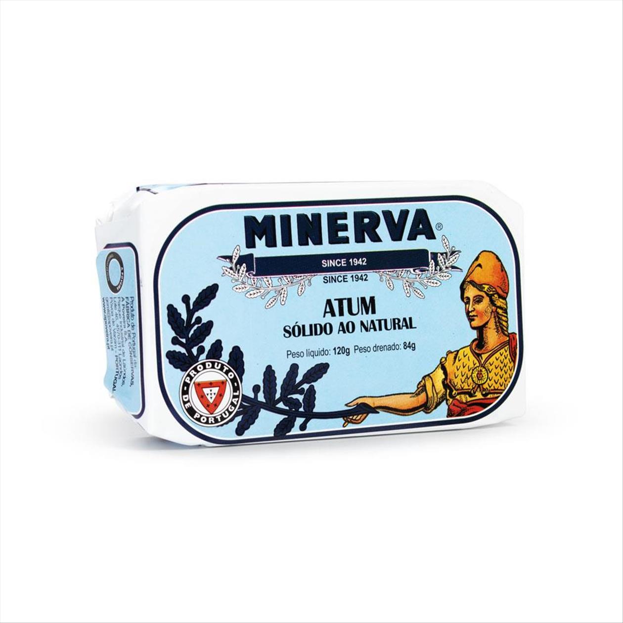 Atum Português Sólido Ao Natural Minerva Lata 120g - Zona Sul