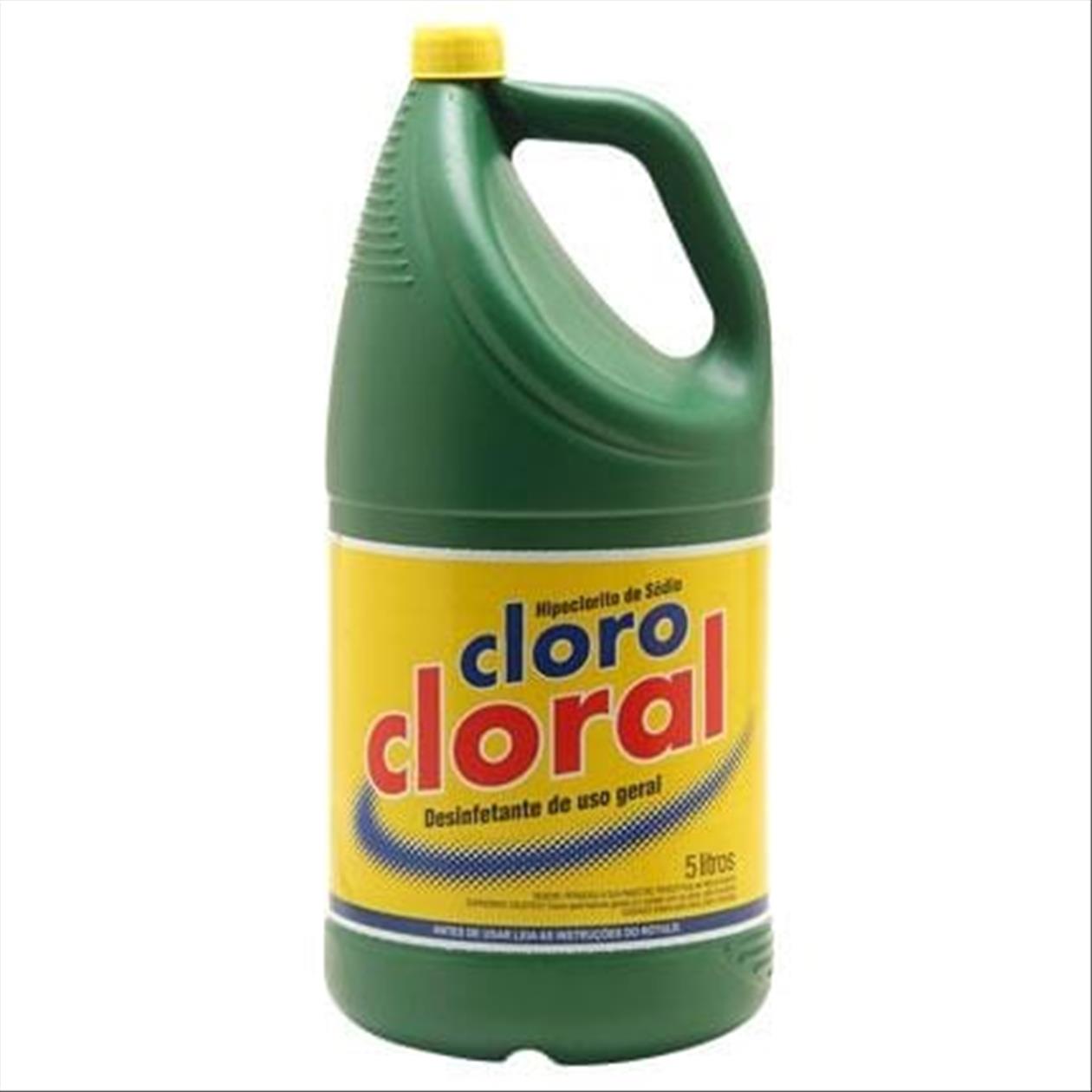 Cloro Desinfetante Cloral Garrafa 5 L - Zona Sul