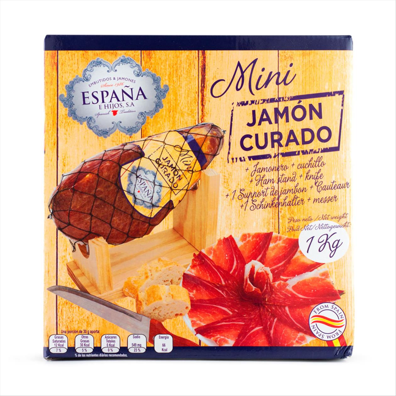 Mini Jamón Espanhol Inteiro Sem Osso Josep Llorens Serrano 1 Kg - Zona Sul
