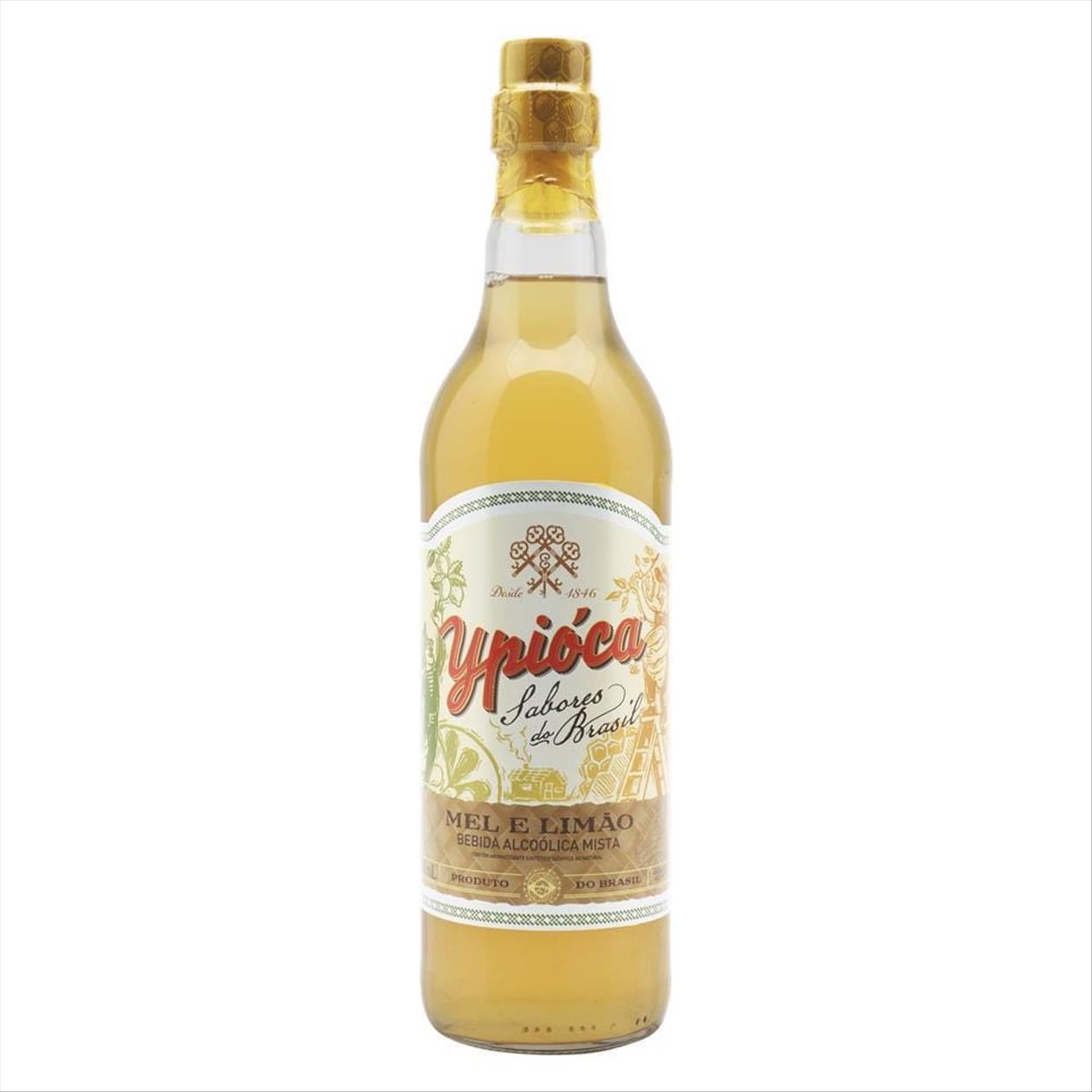 Cachaça Ypióca Sabores do Brasil Mel e Limão Garrafa 700ml - Zona Sul