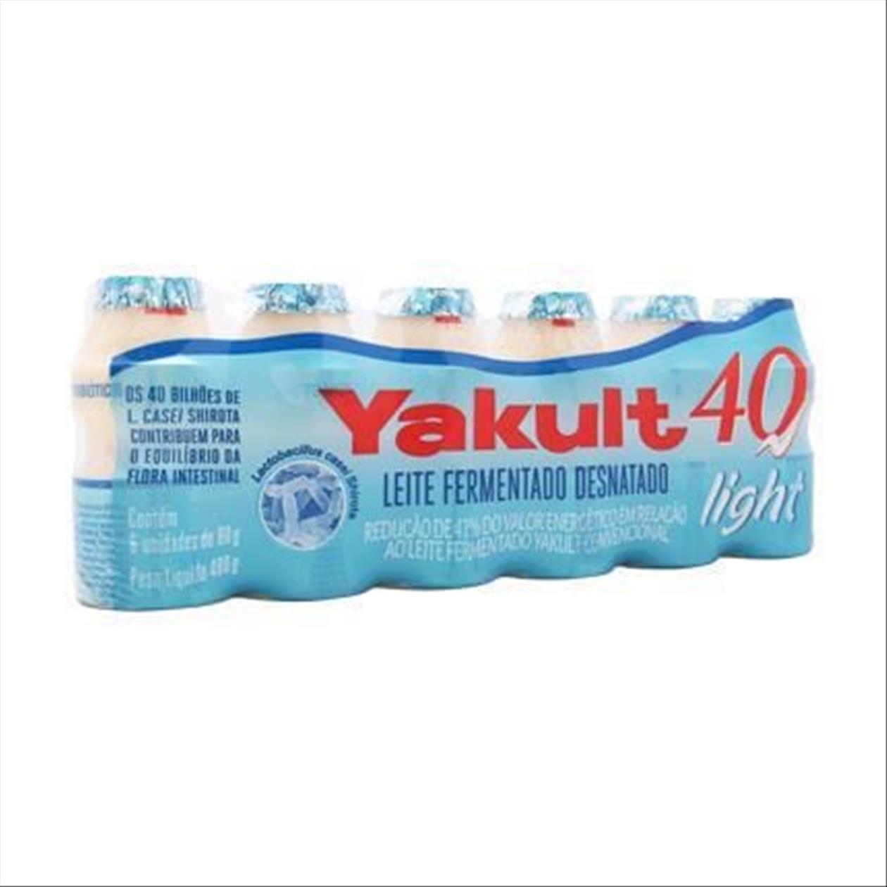 Leite Fermentado Light Yakult Pack Com 6 Unidades 80g Cada - Zona Sul