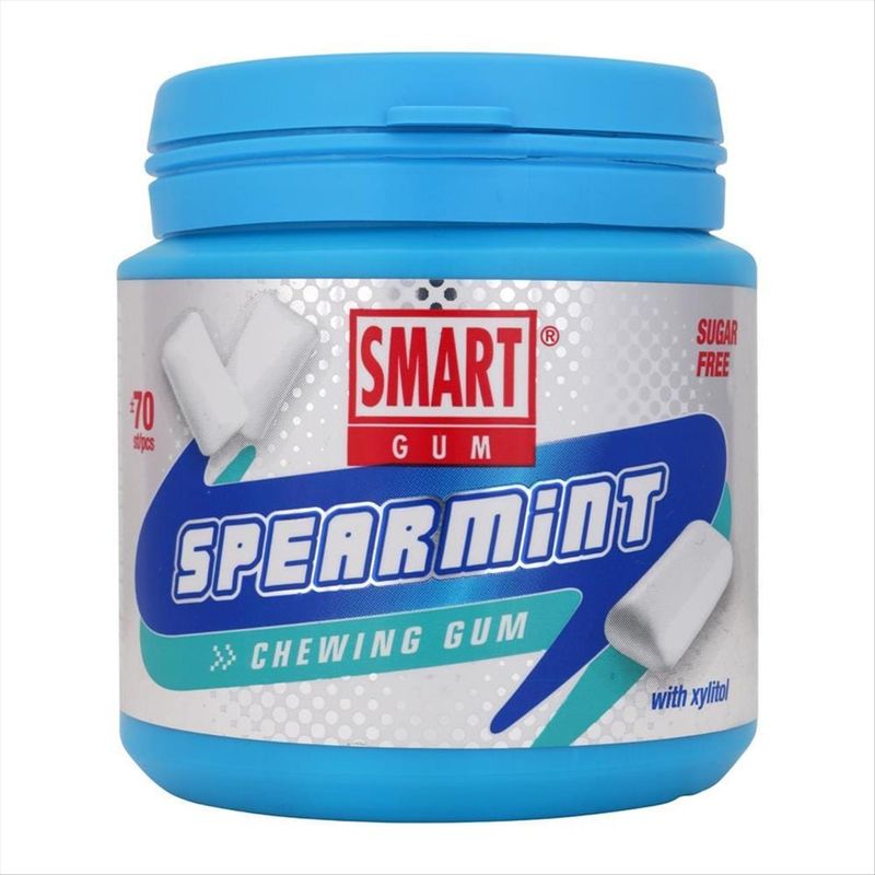 Goma De Mascar Smart Gum Spearmint Pote Com 70 Unidades 100g - Zona Sul