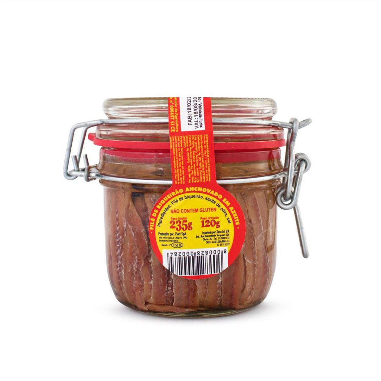 Filetes De Anchova Italiana Em Azeite De Oliva Flott 120g - Zona Sul