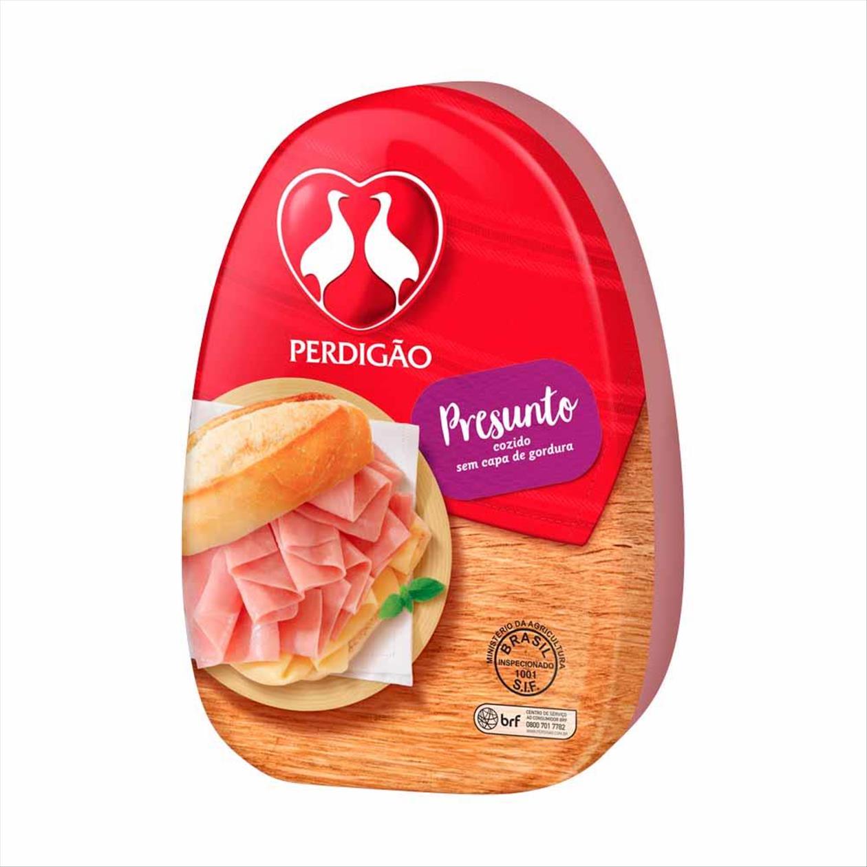 Presunto Cozido Em Fatias Sem Capa De Gordura Perdigão Bandeja 100g ...