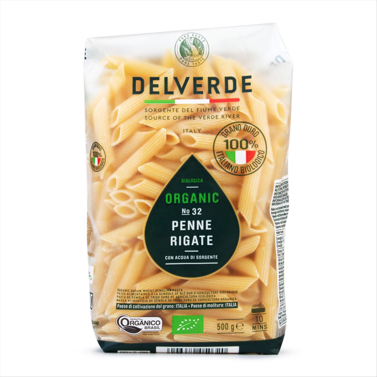 Penne Rigate Orgânico Delverde Bio 500g - Zona Sul