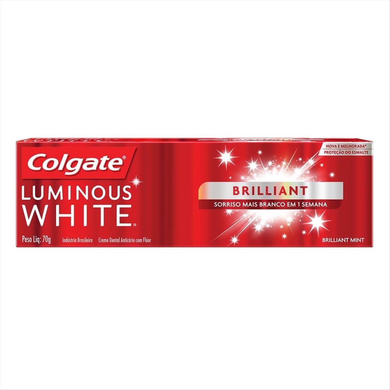 Creme Dental Colgate Luminous White Brilliant White 70g - Zona Sul