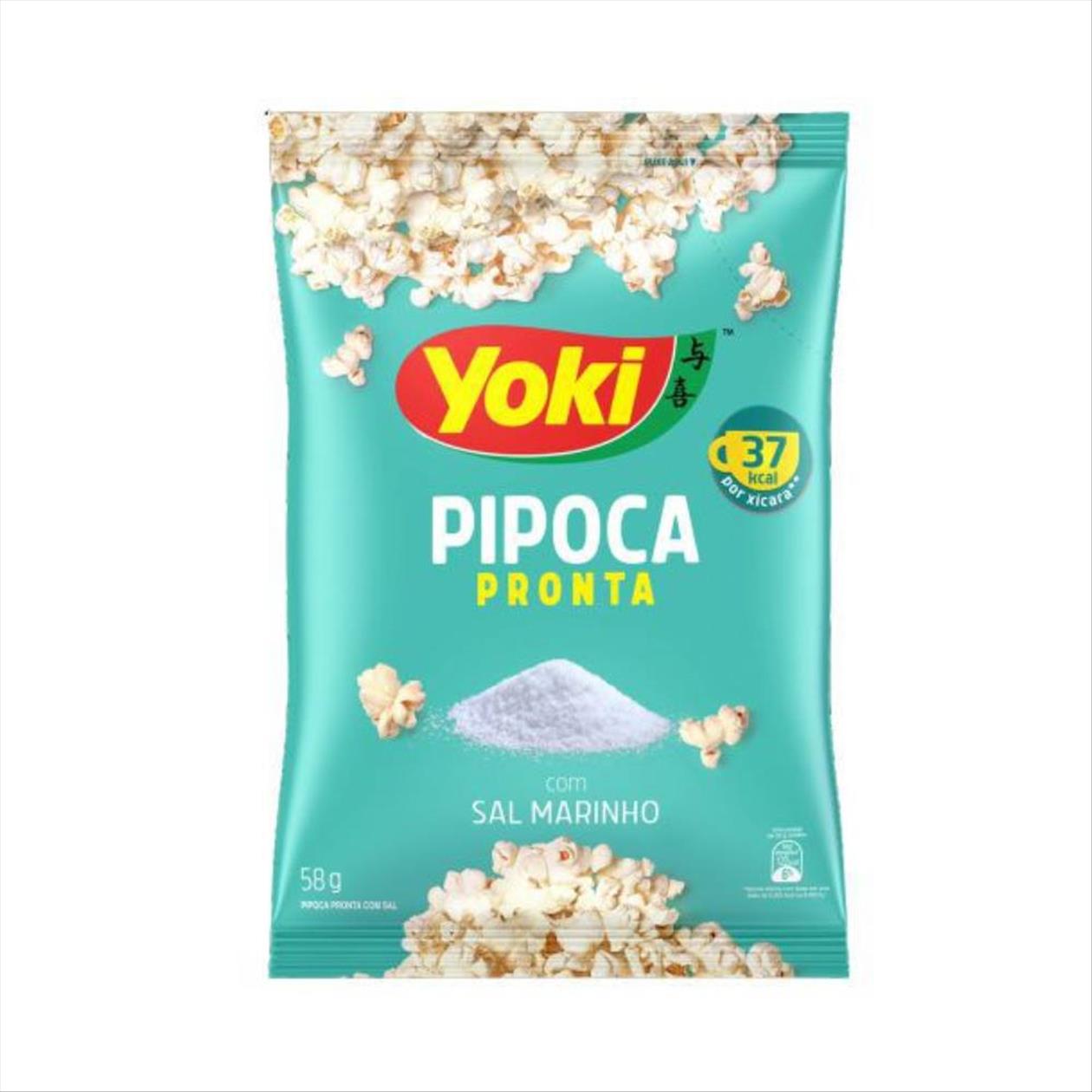 Pipoca Pronta com Sal Marinho Yoki 58g - Zona Sul
