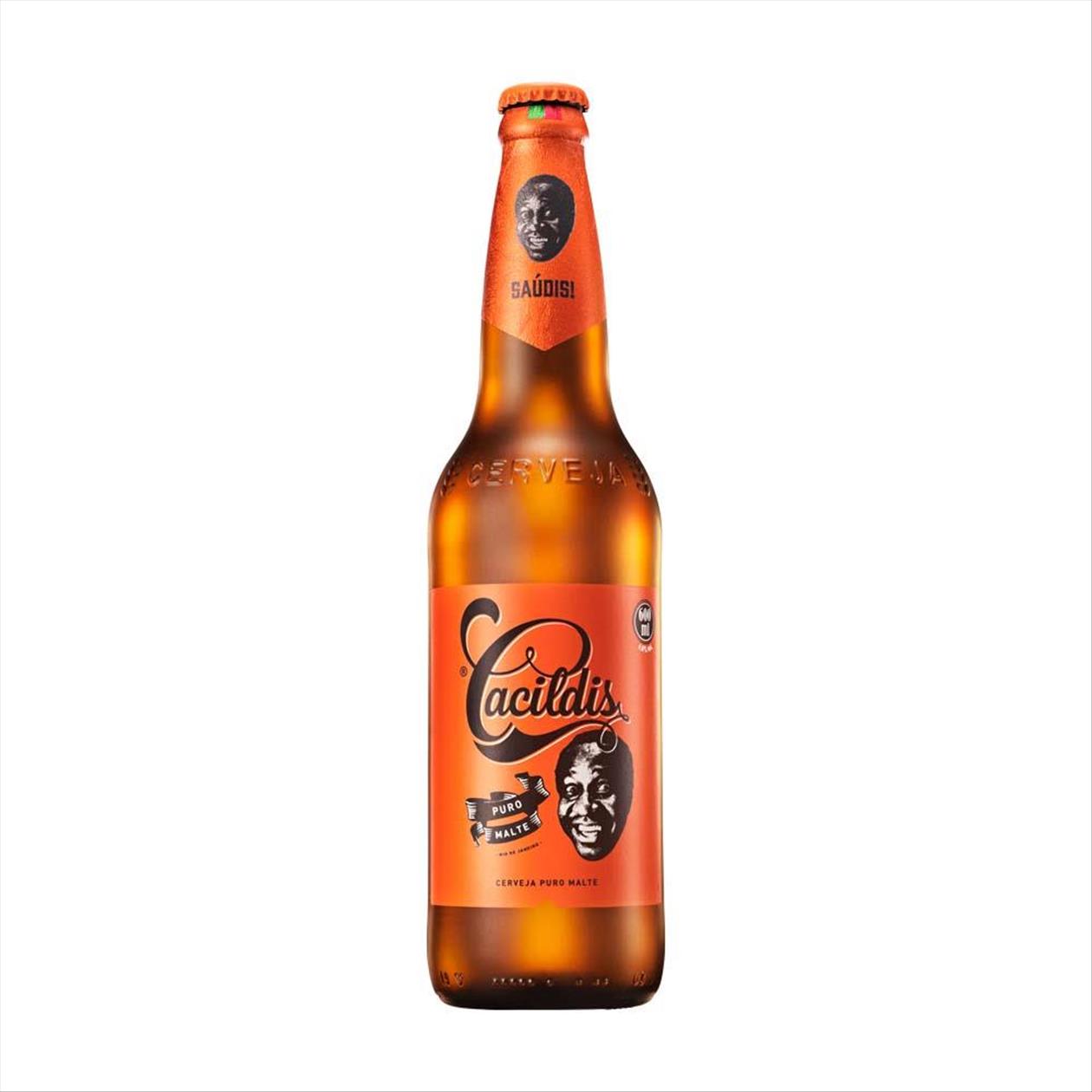 Cerveja Brasileira Cacildis Puro Malte Amber Lager Garrafa 600ml - Zona Sul