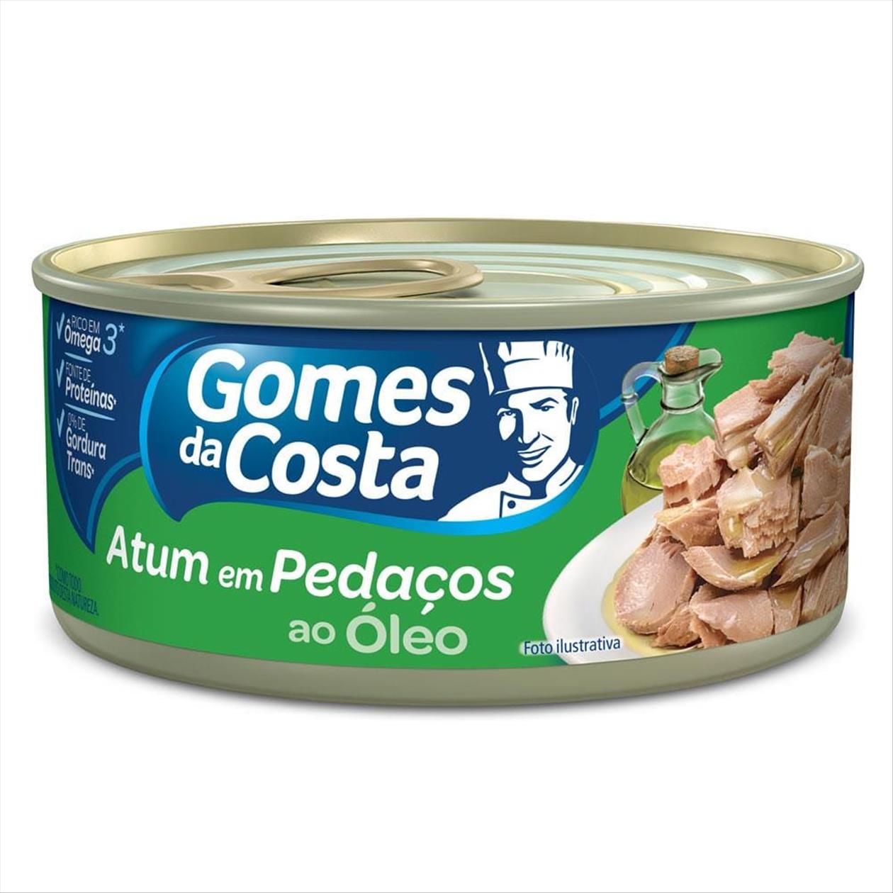 Atum em Pedaços ao Óleo Gomes da Costa Lata 120g - Zona Sul