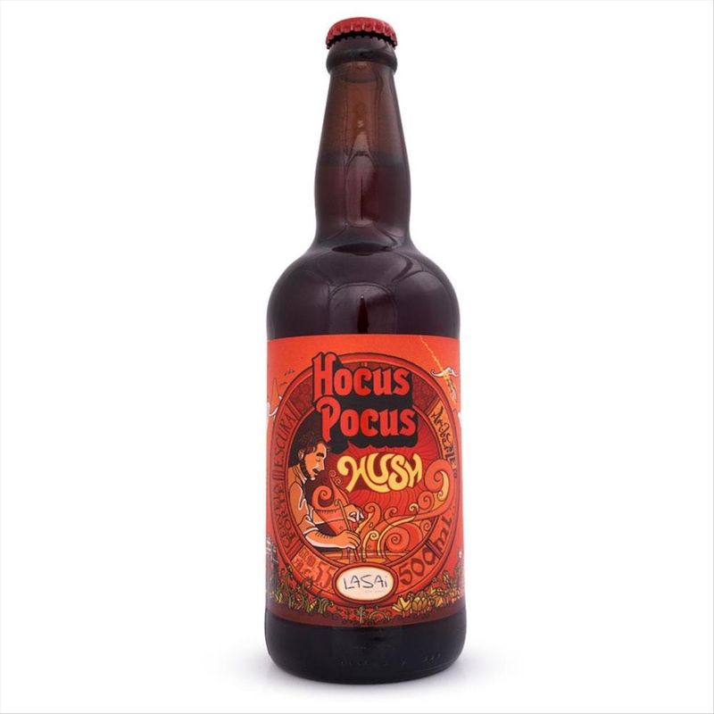 Cerveja Brasileira Hocus Pocus Hush Amber Ale Garrafa 500ml - Zona Sul