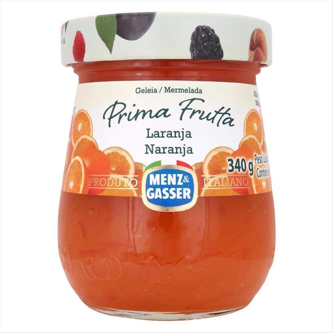 Geleia Menz & Gasser Prima Frutta Laranja Vidro 340g - Zona Sul