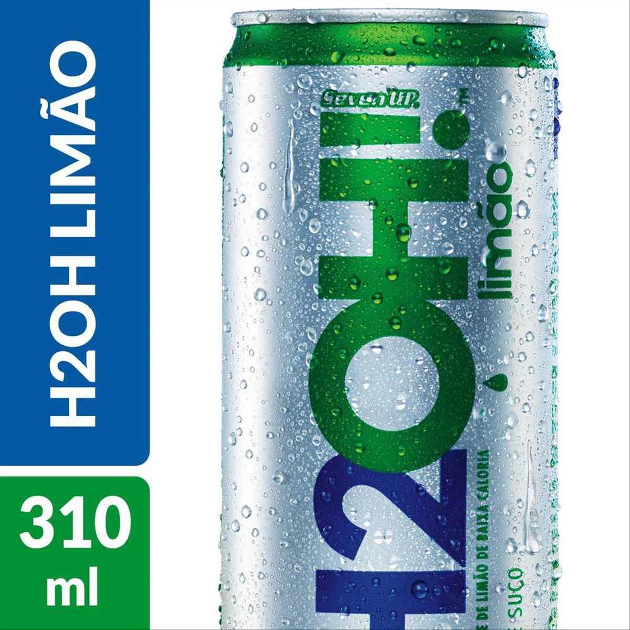 Refrigerante de Baixa Caloria H2OH! Limão Lata 310ml - Zona Sul