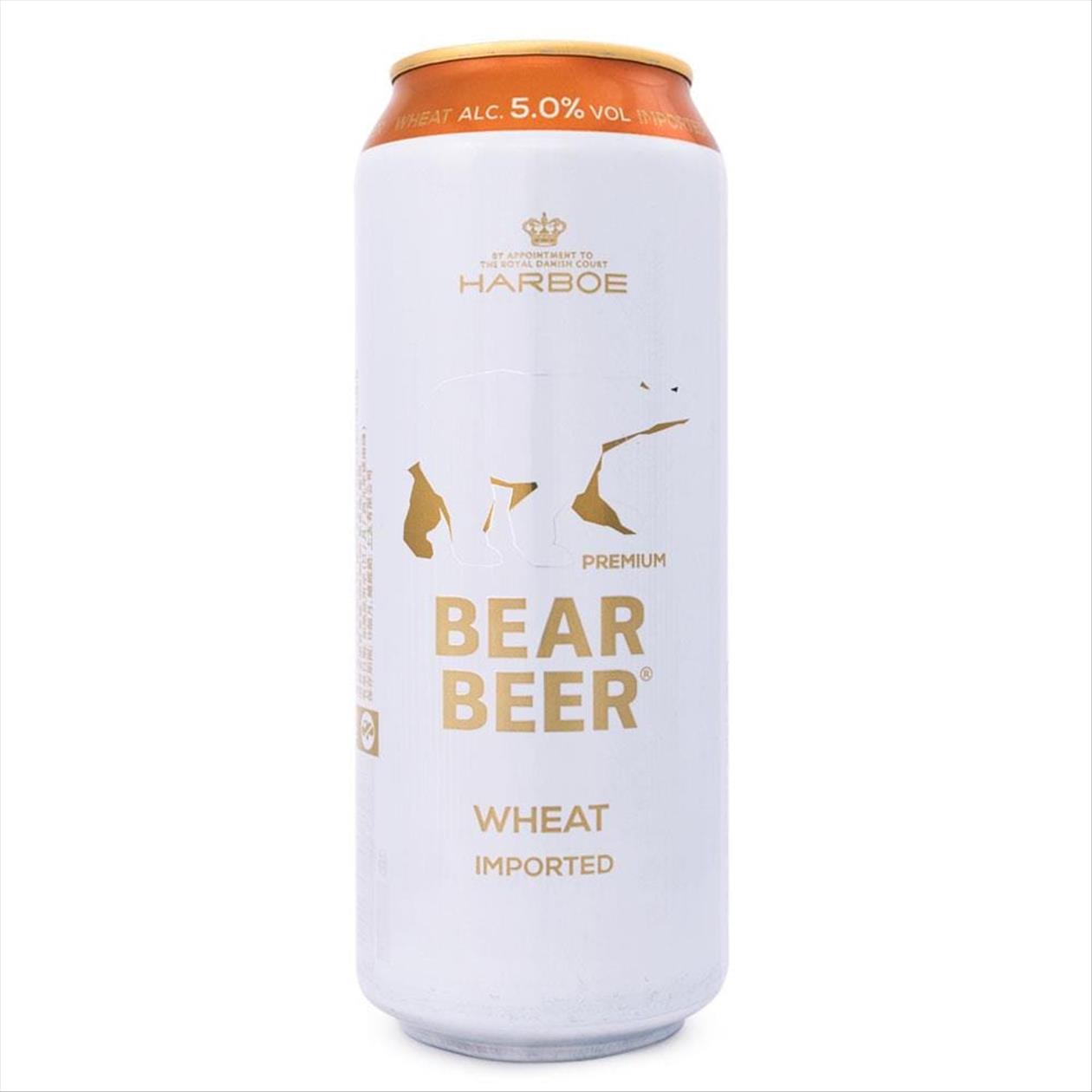 Cerveja Harboe Bear Beer Premium Weizen Wheat Lata 500ml - Zona Sul