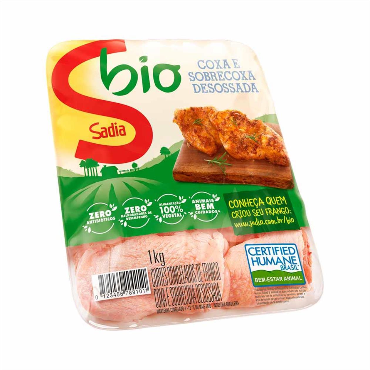 Coxa Com Sobrecoxa Desossada Sadia Bio Bandeja 1kg - Zona Sul