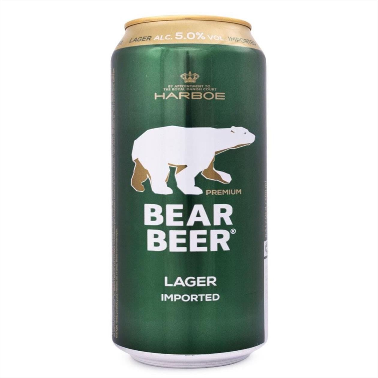 Cerveja Harboe Bear Beer Premium Lager Lata 500ml - Zona Sul