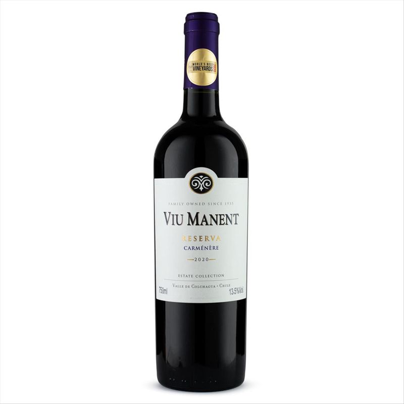 Vinho Tinto Chileno Viu Manent Reserva Carménere Garrafa 750mL - Zona Sul