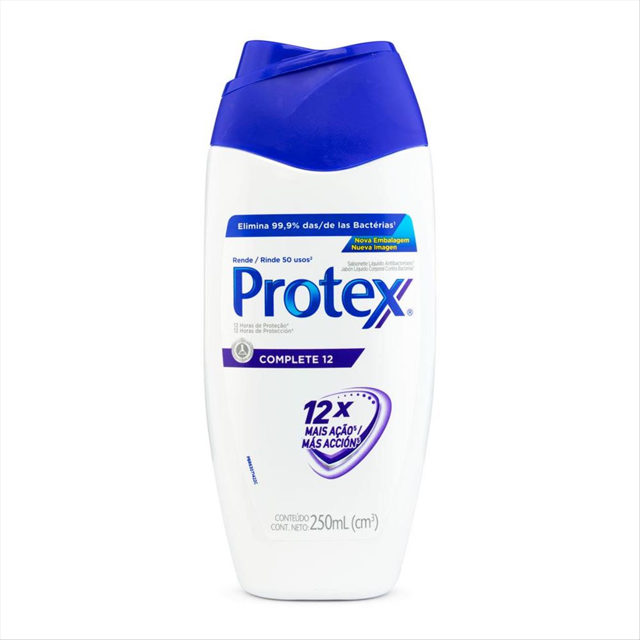 Sabonete Líquido Antibacteriano Protex Complete 12 250ml - Zona Sul