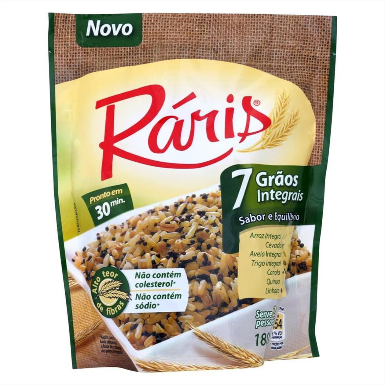 Arroz Integral Ráris 7grãos Zip Lock 180 - Zona Sul