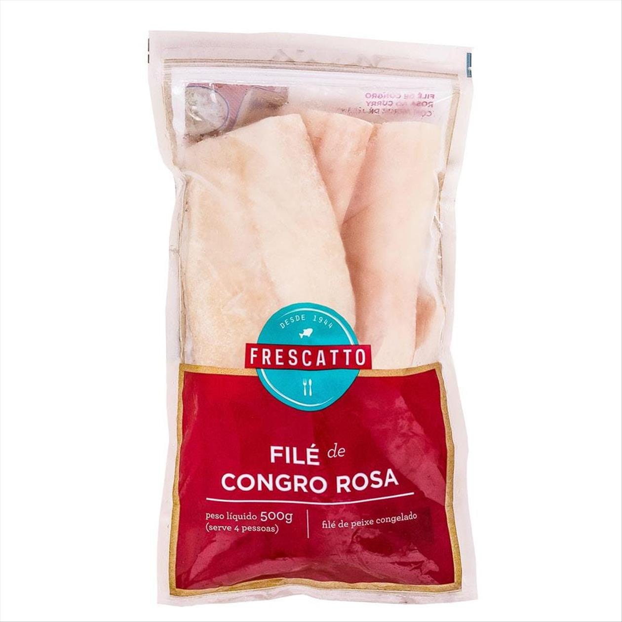 Peixe Filé de Congro Rosa sem Pele Frescatto 500g - Zona Sul