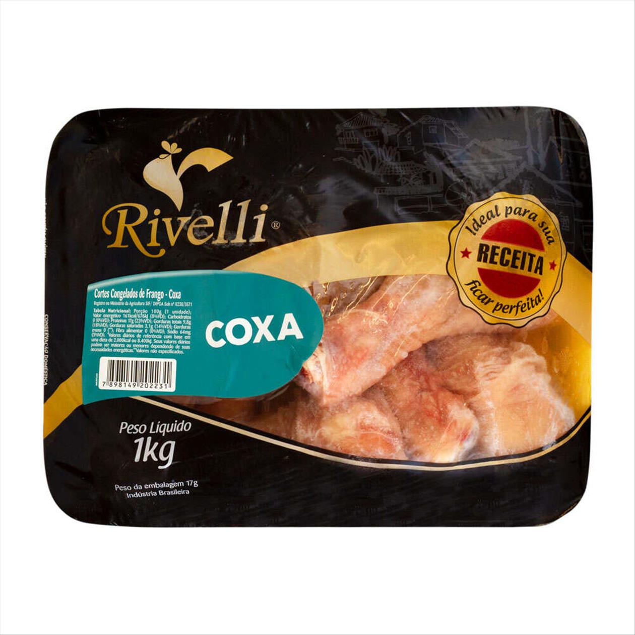 Coxa de Frango Rivelli Bandeja 1Kg - Zona Sul