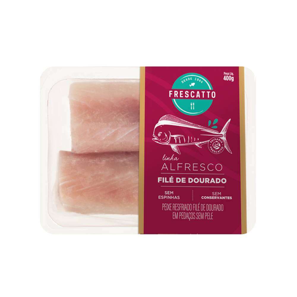 Peixe Filé de Dourado Fresco Frescatto 400g - Zona Sul