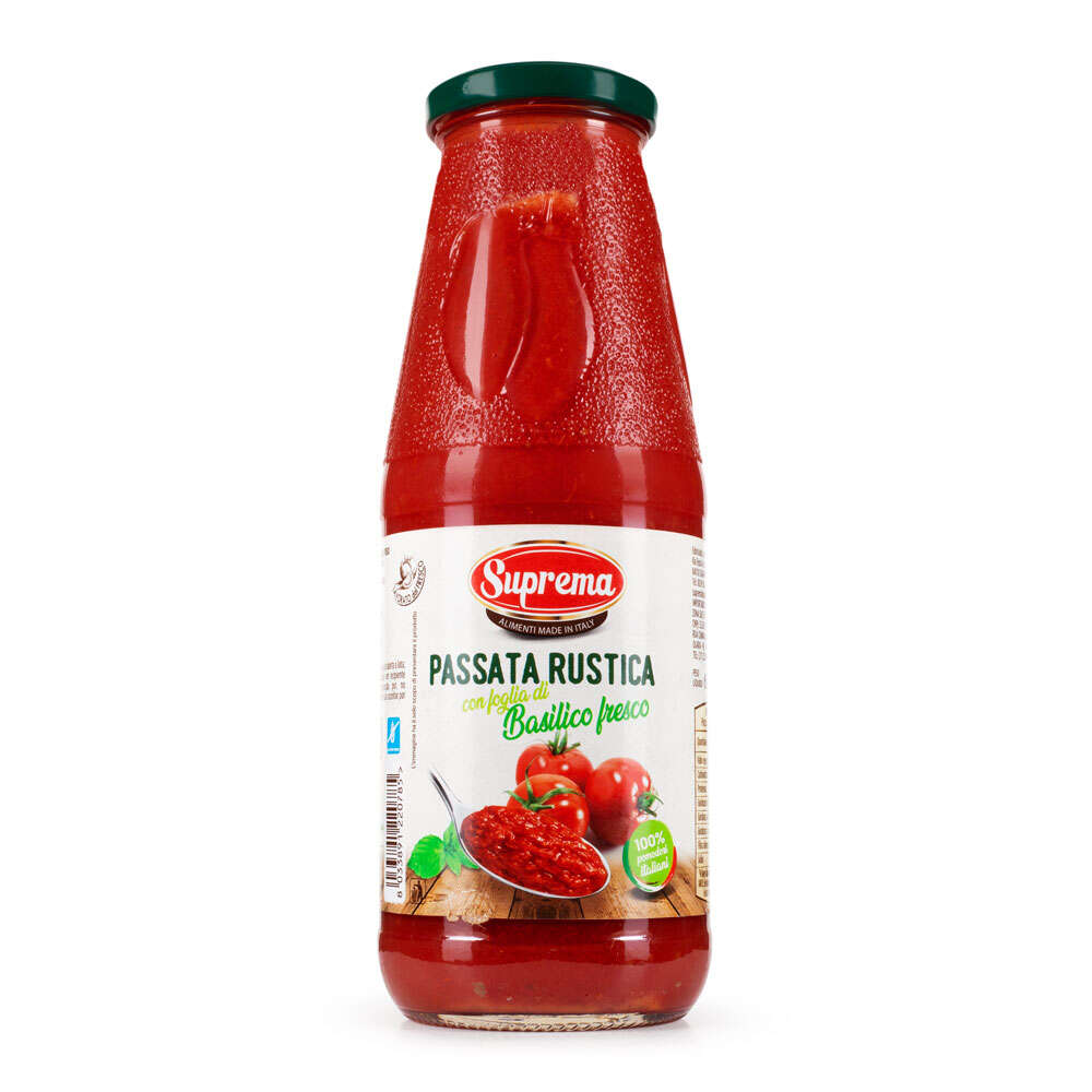 Passata Rústica Italiana Suprema com Manjericão 680g - Zona Sul