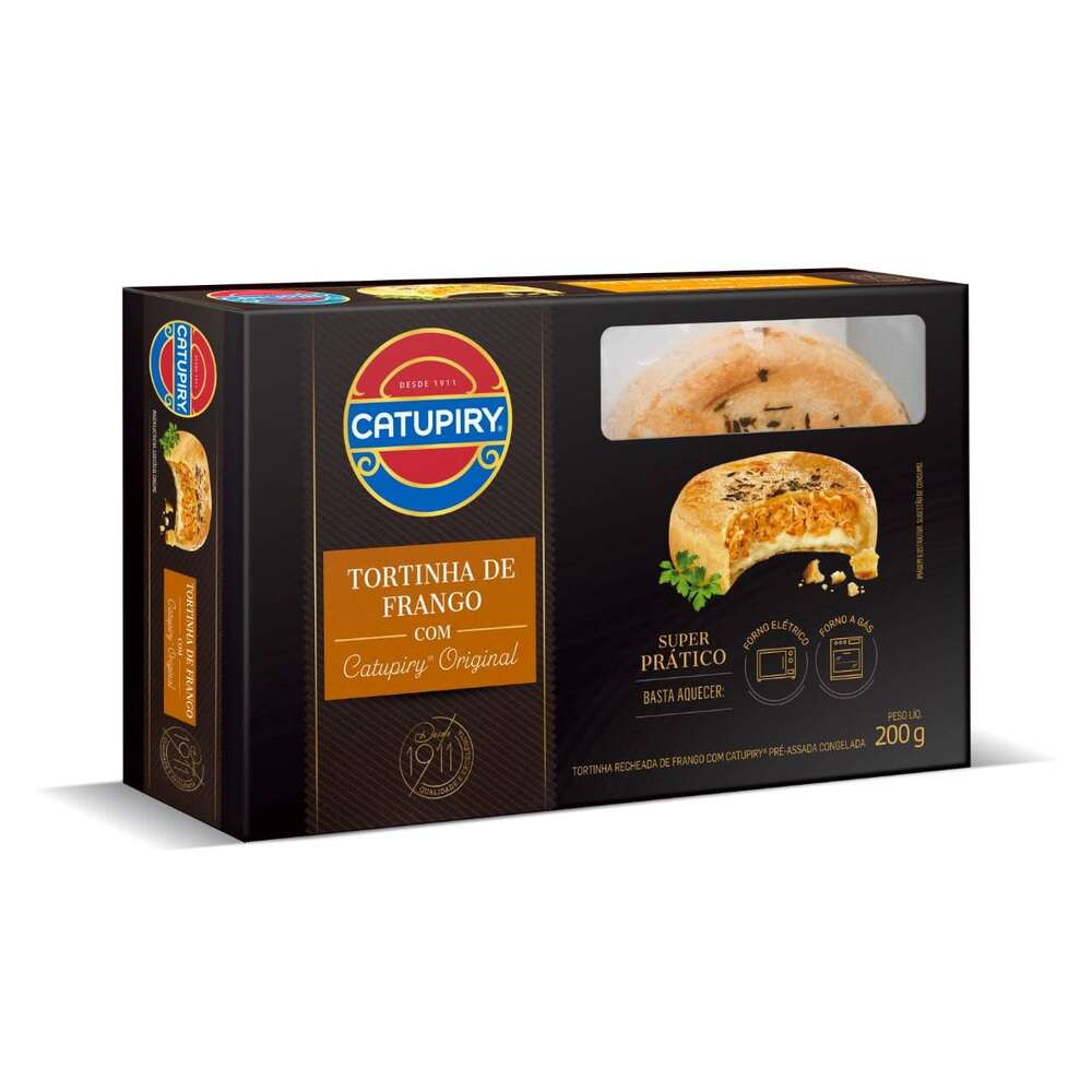 Tortinha Congelada Pré-Assada Recheio Frango com Catupiry Caixa 200g - Zona Sul