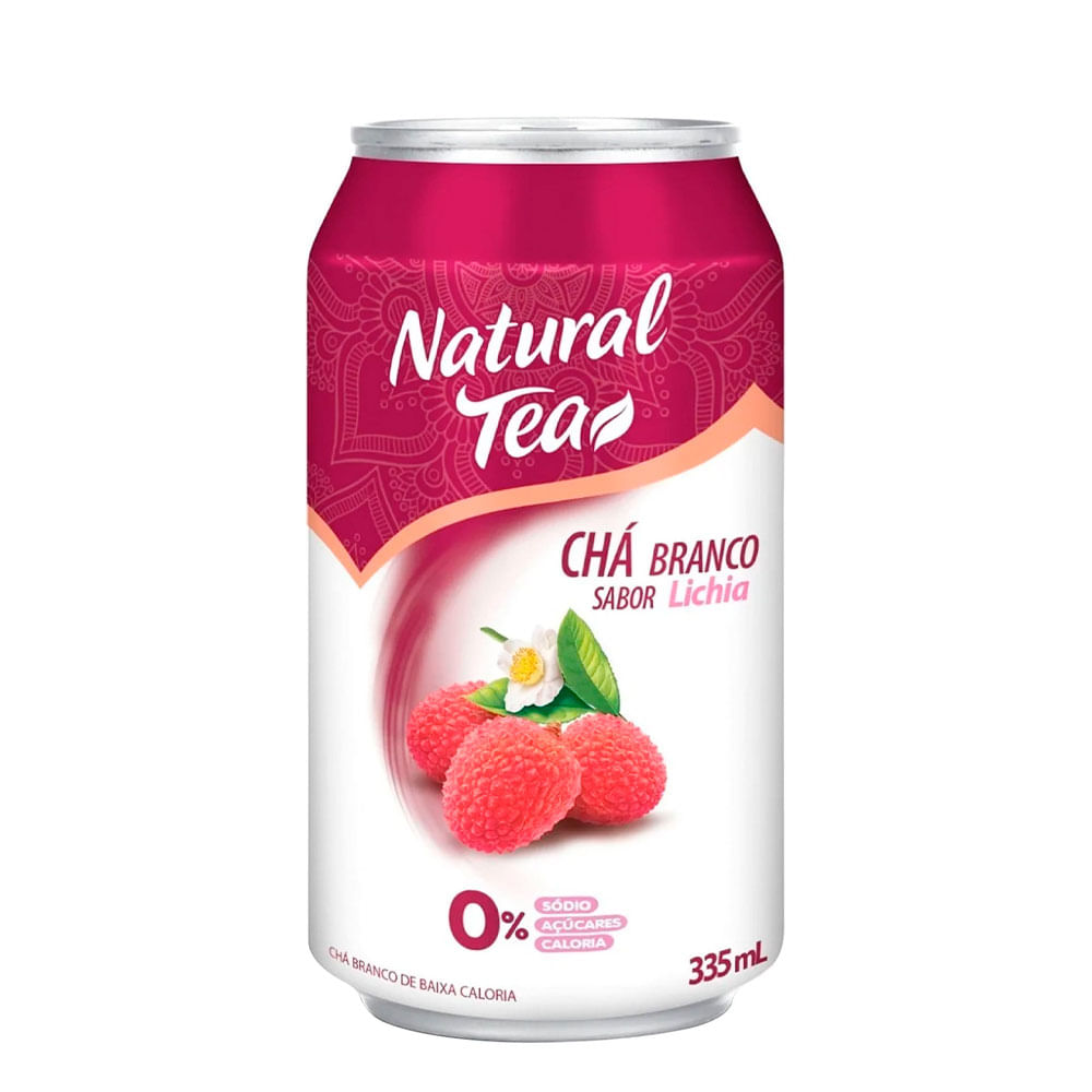 Chá Branco Natural Tea Lichia Lata 335ml - Zona Sul