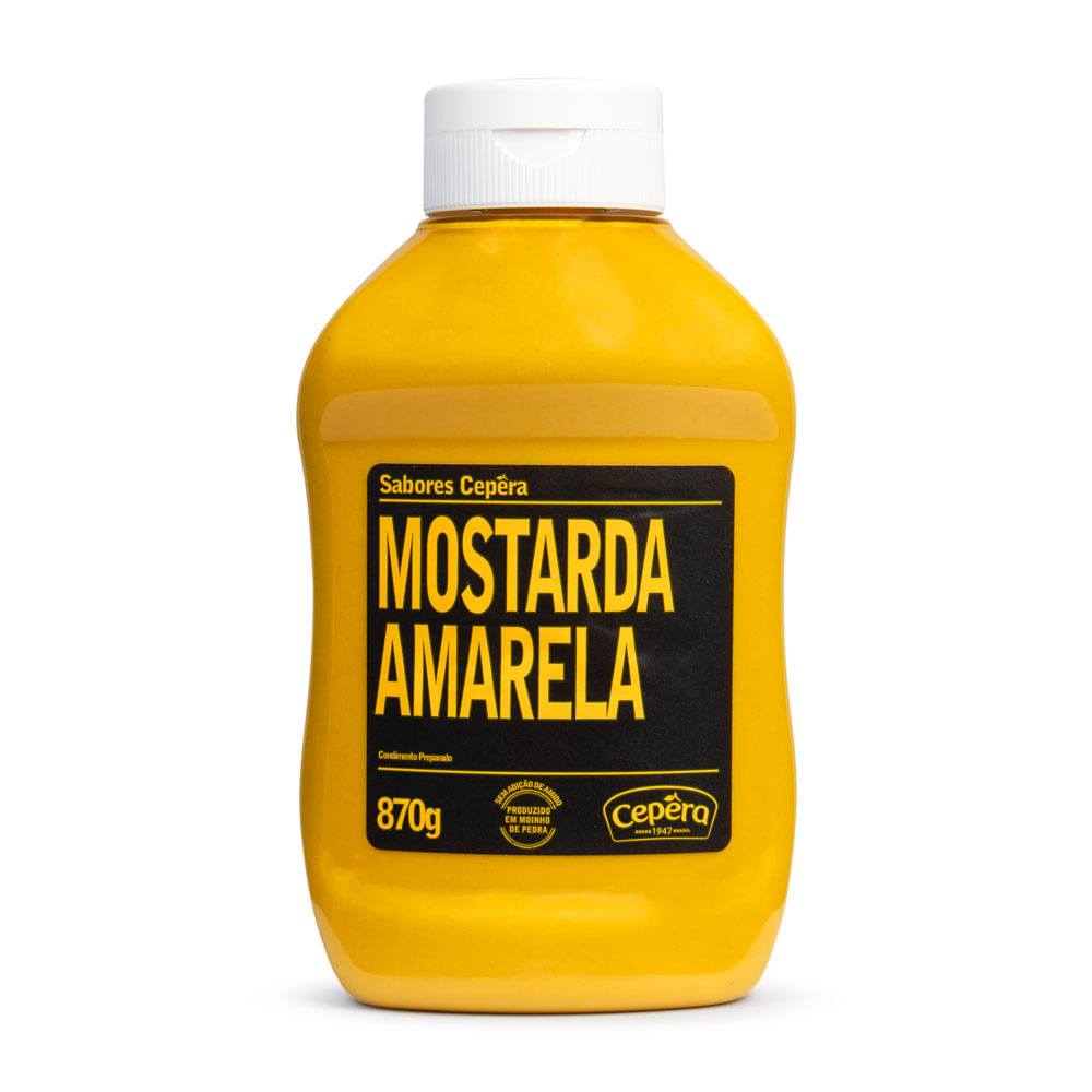Mostarda Amarela Sabores Cepêra 870g - Zona Sul