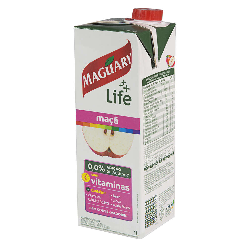 Néctar Maçã Maguary Life Caixa 1L - Zona Sul