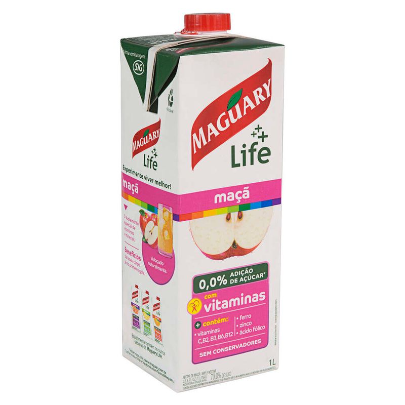 Néctar Maçã Maguary Life Caixa 1L - Zona Sul