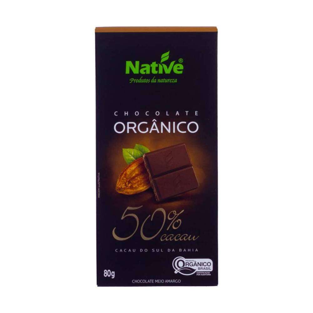 Chocolate Orgânico Native 50% Cacau 80g - Zona Sul