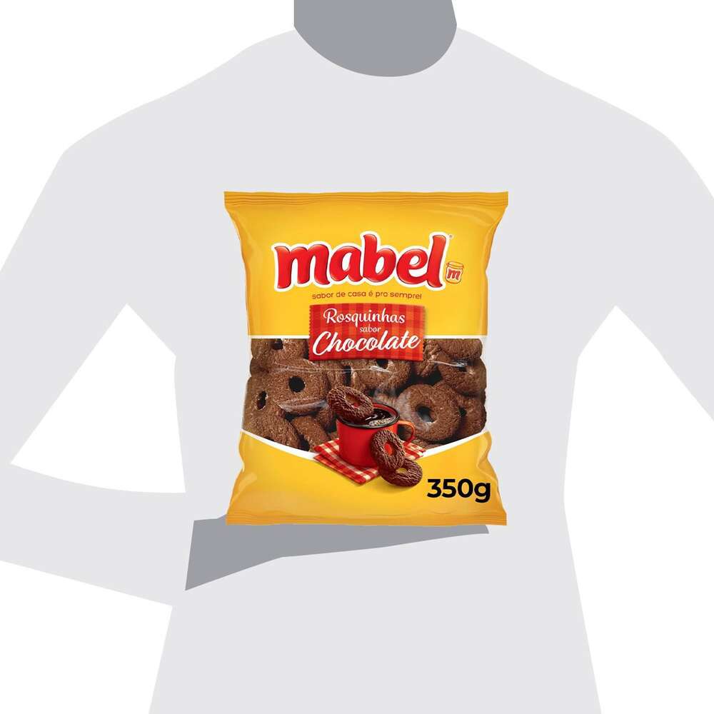 Biscoito Rosquinha Chocolate Mabel Pacote 350G