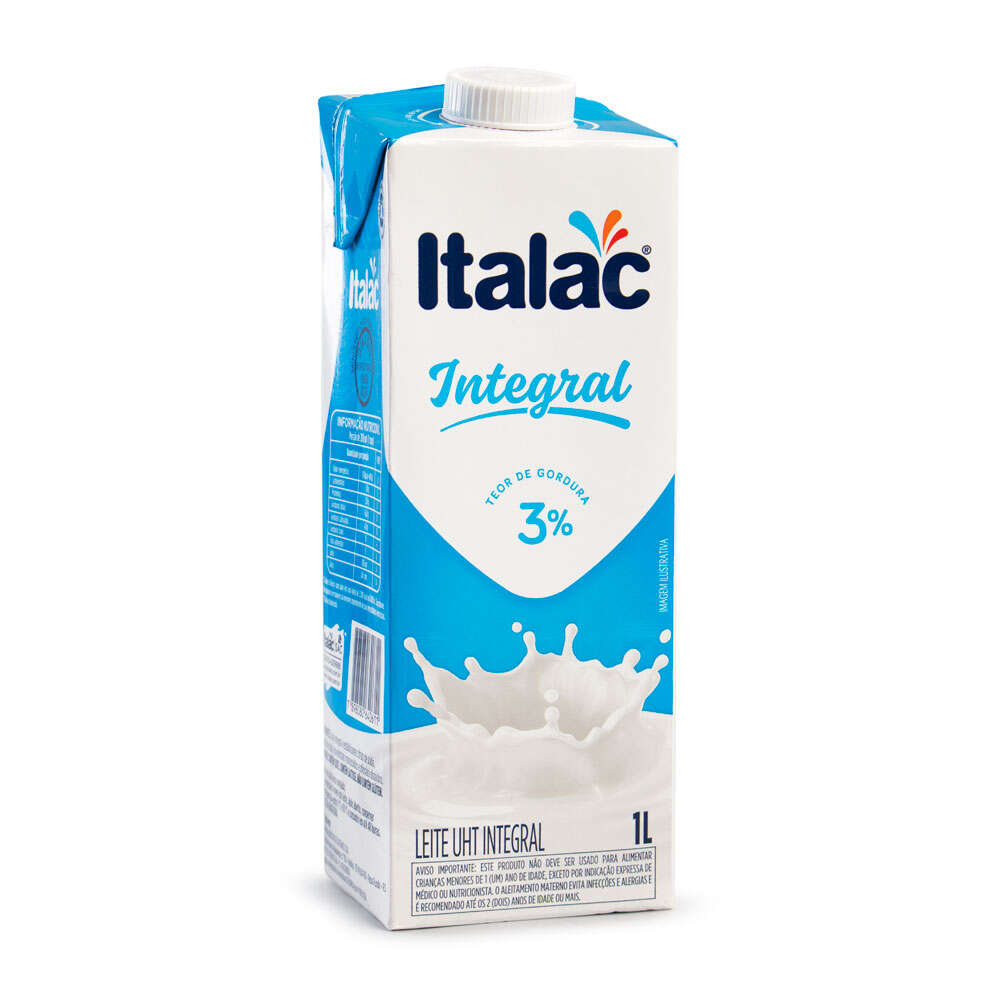 Leite UHT Integral Italac Caixa 1l - Zona Sul
