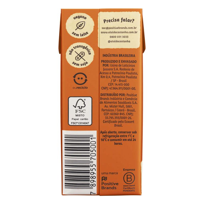 Bebida à Base de Castanha-de-Caju Orgânica Chocolate A Tal da Castanha ...