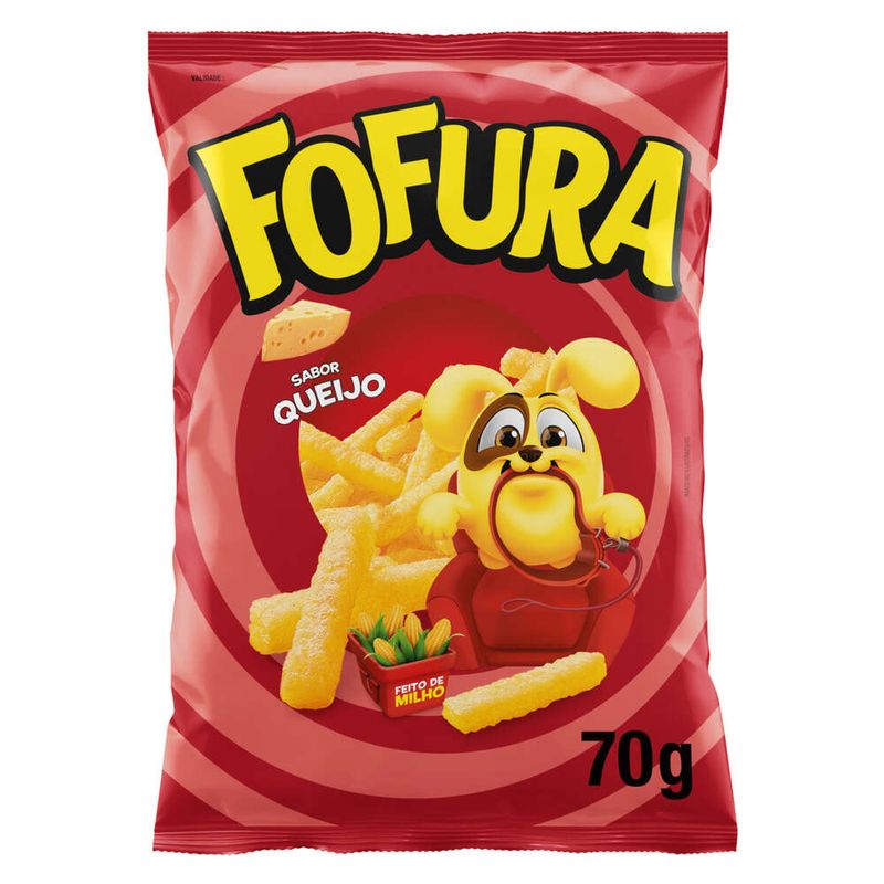 Salgadinho de Milho Queijo Fofura Pacote 70g - Zona Sul