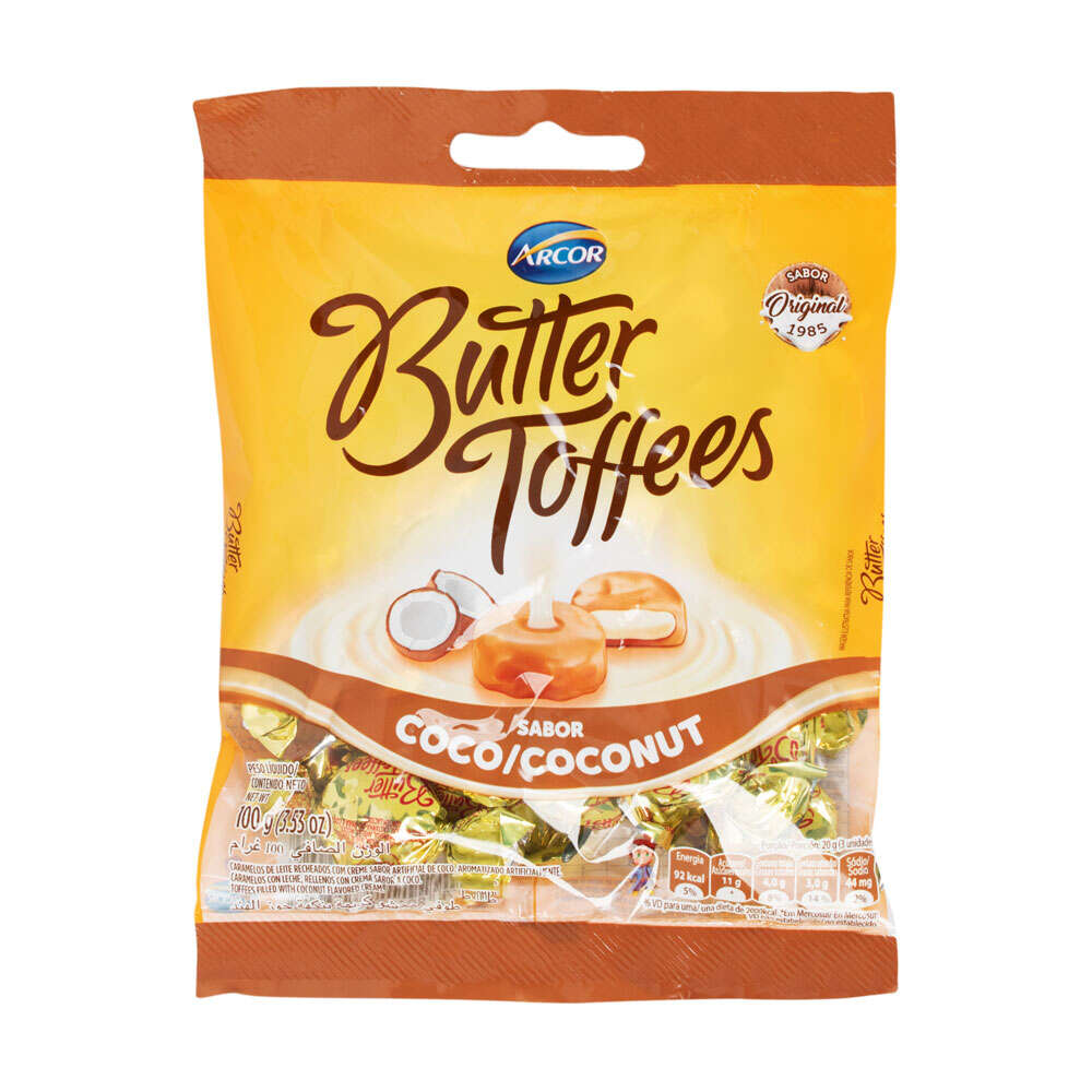 Balas Butter Toffes Coco 100g - Zona Sul