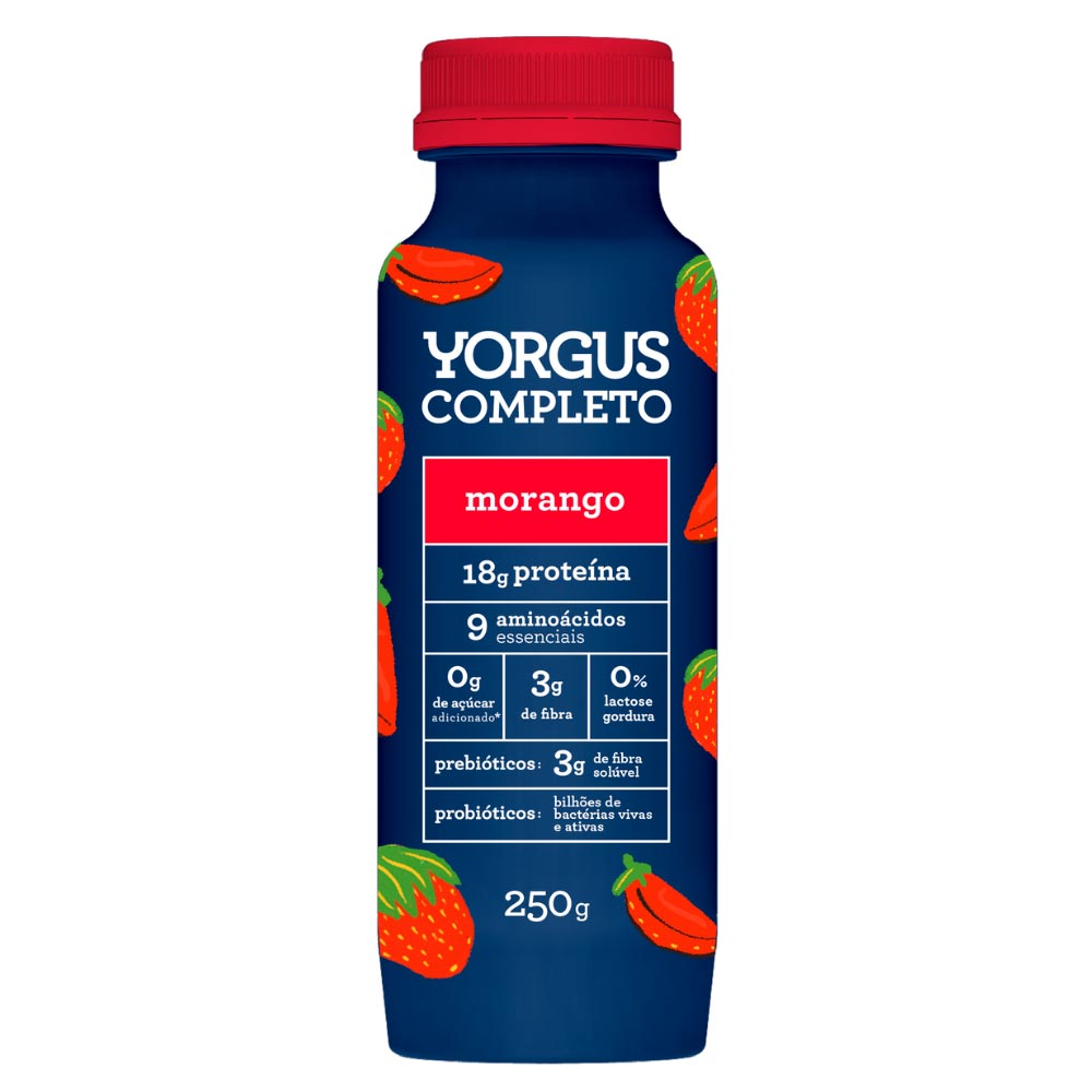 Iogurte Yorgus Completo Morango 18g Proteína 250g - Zona Sul