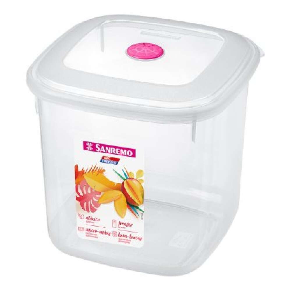 Pote quadrado alto plástico 3200ml Sanremo - Zona Sul